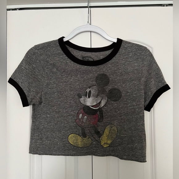 Shirts & Tops | Disney Mickey Mouse Crop Top | Poshmark